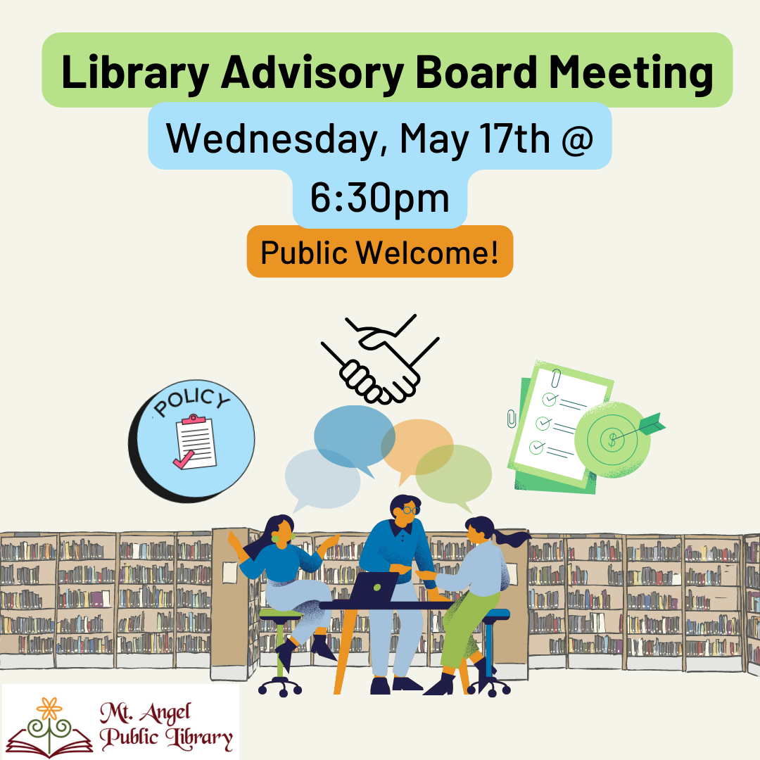 Mt. Angel Public Library – Empowering our community to learn, explore ...